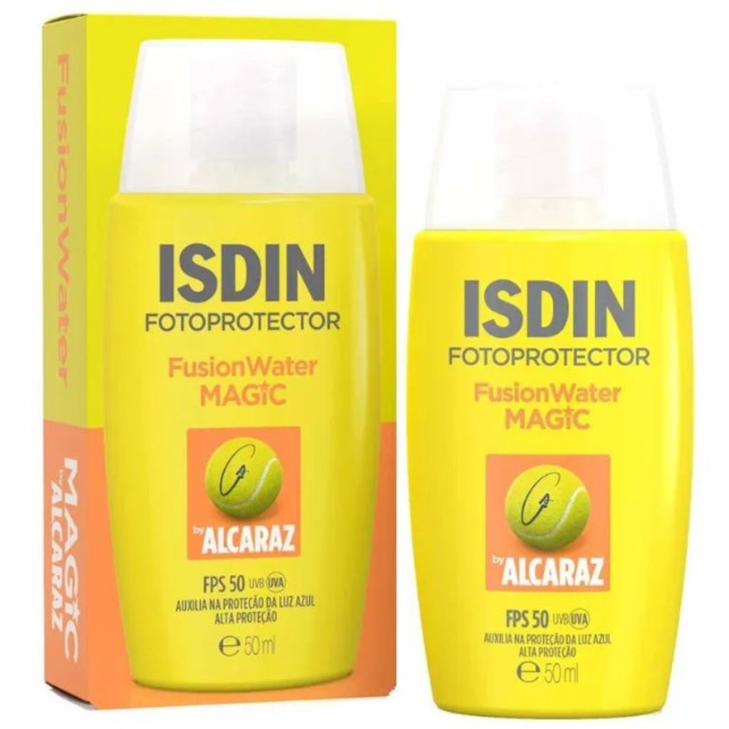 Protetor Solar Facial Isdin Fusion Water Magic by Alcaraz FPS 60 - 50ml ...