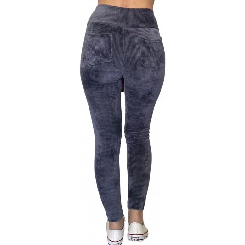 Calça De Veludo Cotele Aveludada Varios Tamanhos Cintura Alta | Shopee ...