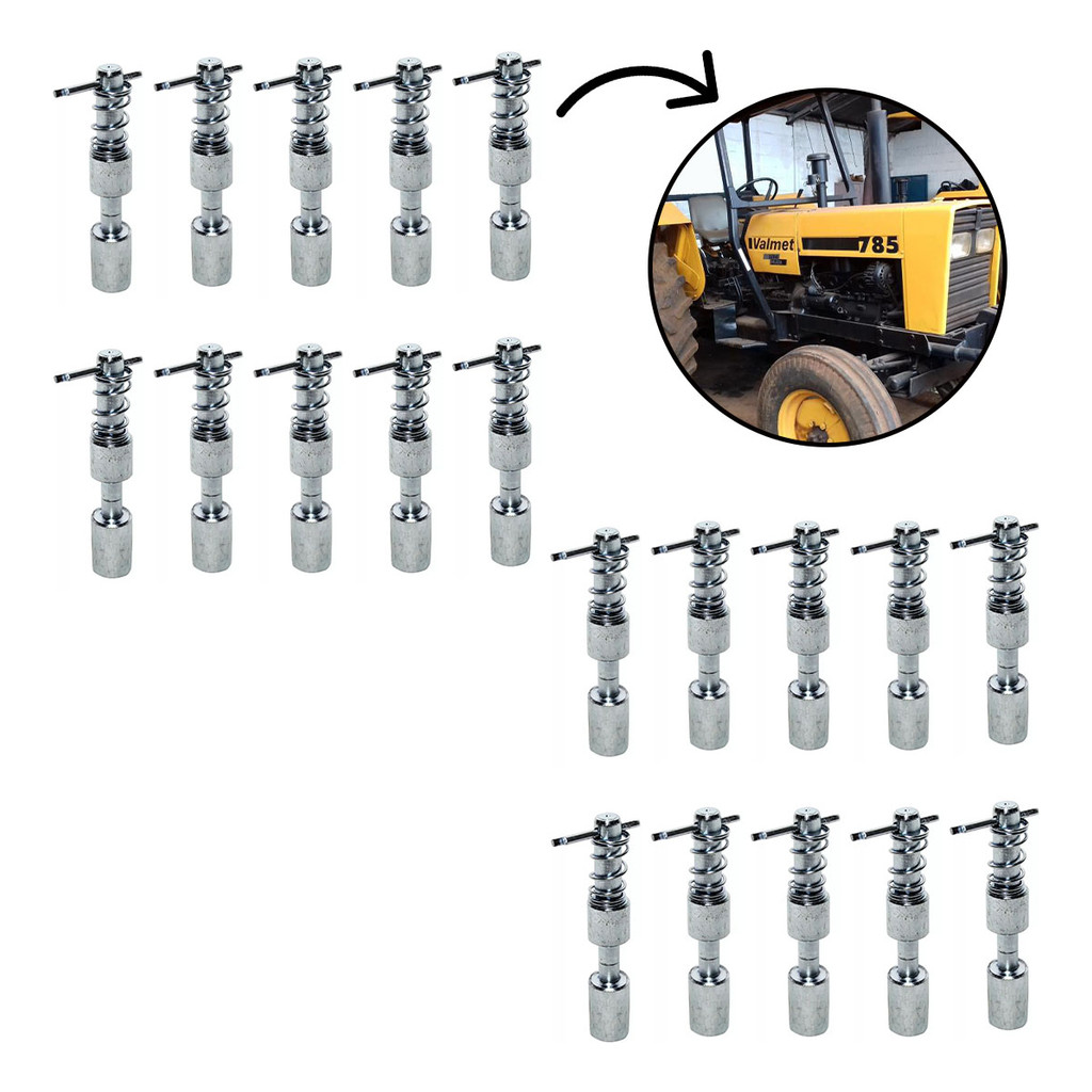 Kit C/20 Pino Trava Cardan Tomada De Força Trator Aemco Cc31 | Shopee ...
