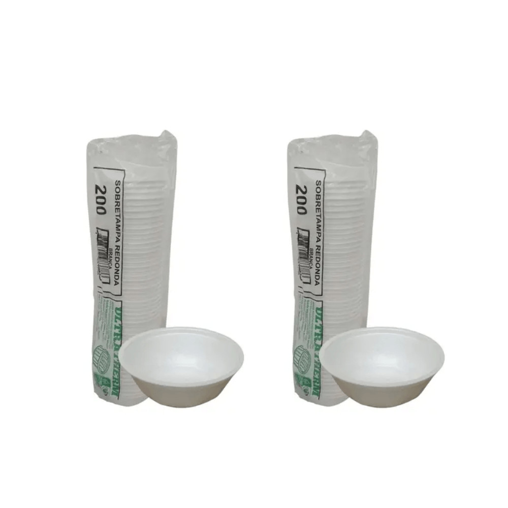 Kit 2 Pacotes de Pote de Isopor 200ml MR200 Ultratherm com 50 unidades ...