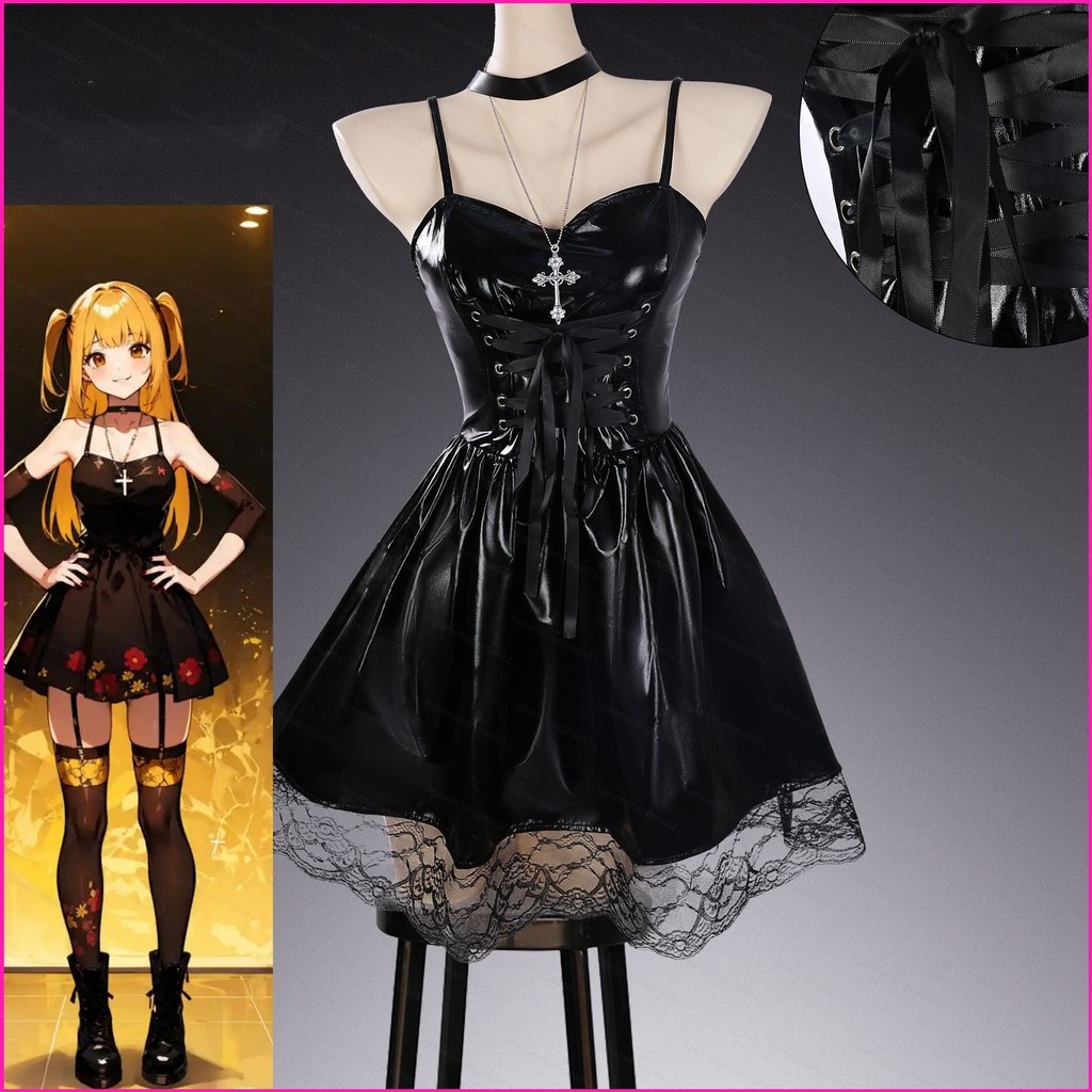 PS2 DEATH NOTE MisaMisa Vestido De Cocoo role play cosplay Pano Traje ...