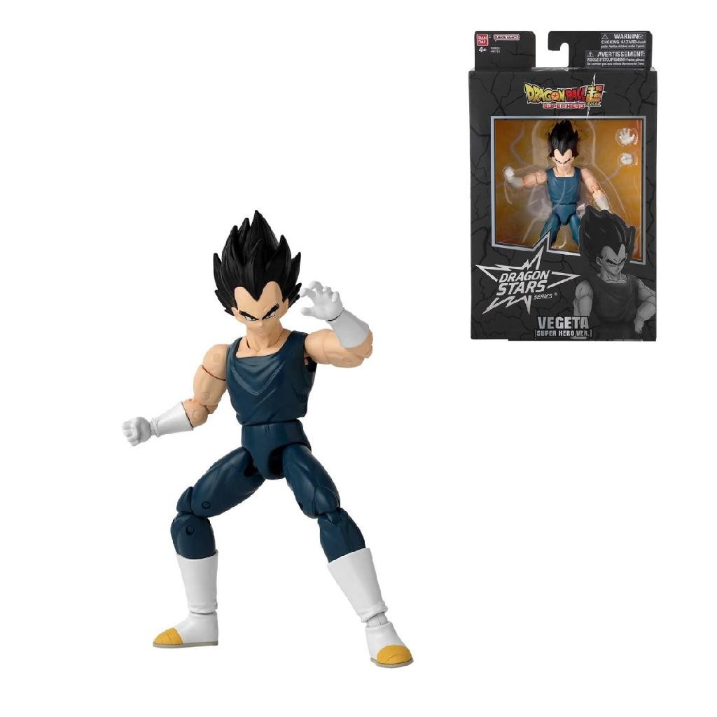 Boneco Vegeta Super Hero 15,5cm Dragon Ball Super Articulado Licenciado ...
