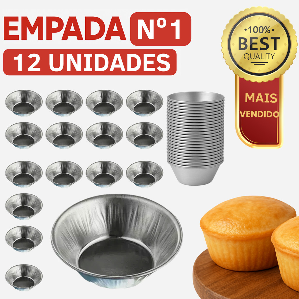 12 Forminhas Empada N°1 Mini Empadinha Festa Casamento Salgado | Shopee ...