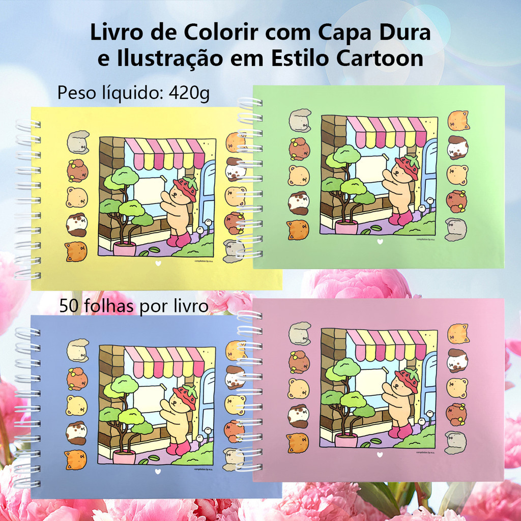 Livro De Colorir Bob Gods Capa Dura | 25-50-100 Páginas | Acabamento de ...
