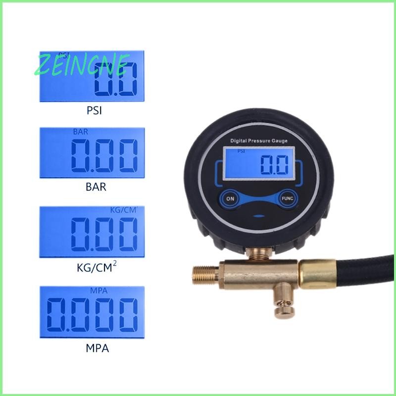 ZEIN Digital Medidor Pressão Dos Pneus Compressor Ar Inflar Tubo ...