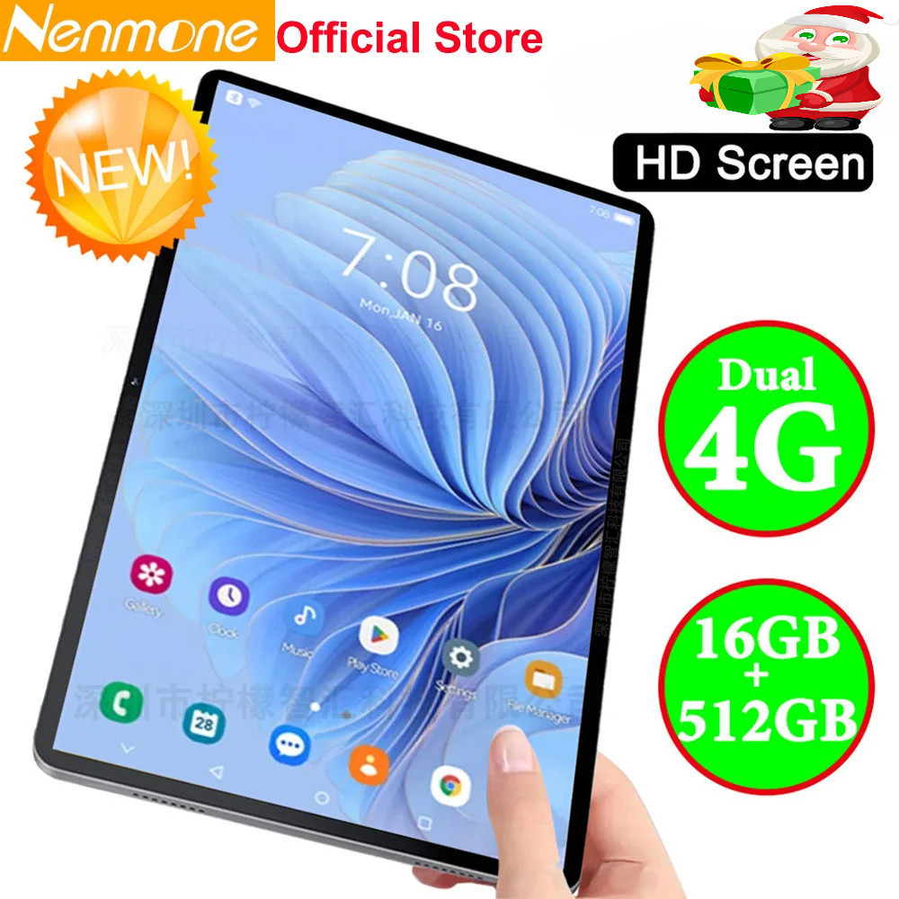 Edição Global 11-Polegada Tablet PC Tela Grande 16 + 512GB Android 14 ...