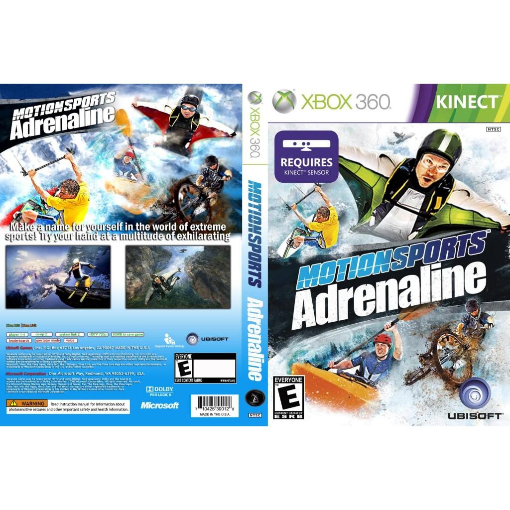Motion Sports Adrenaline para Xbox 360Lt com capa | Shopee Brasil