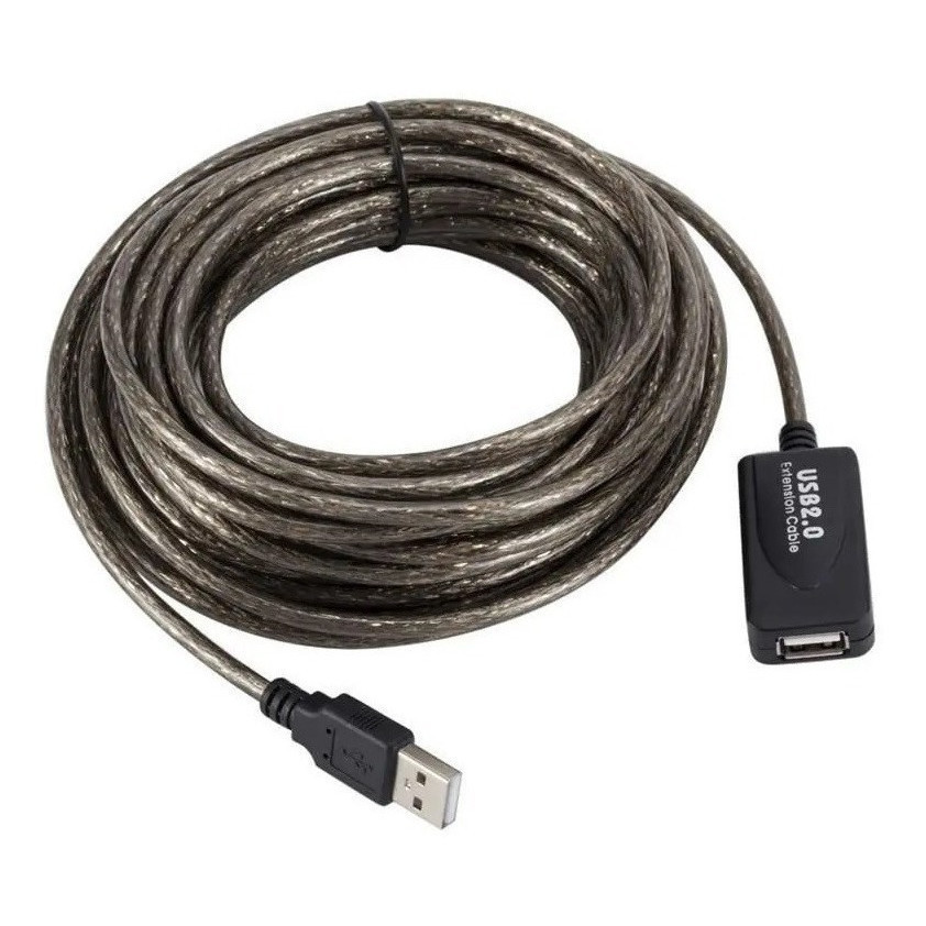Cabo Extensor Usb 2.0 Para Mouse/teclado Blindado 5 Metros | Shopee Brasil