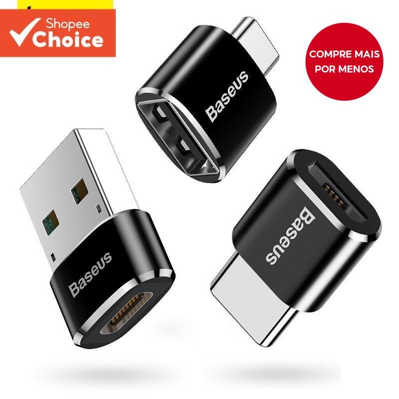 Adaptador Baseus Micr o USB Tipo c-Para De Plugue De Carregador Micro ...
