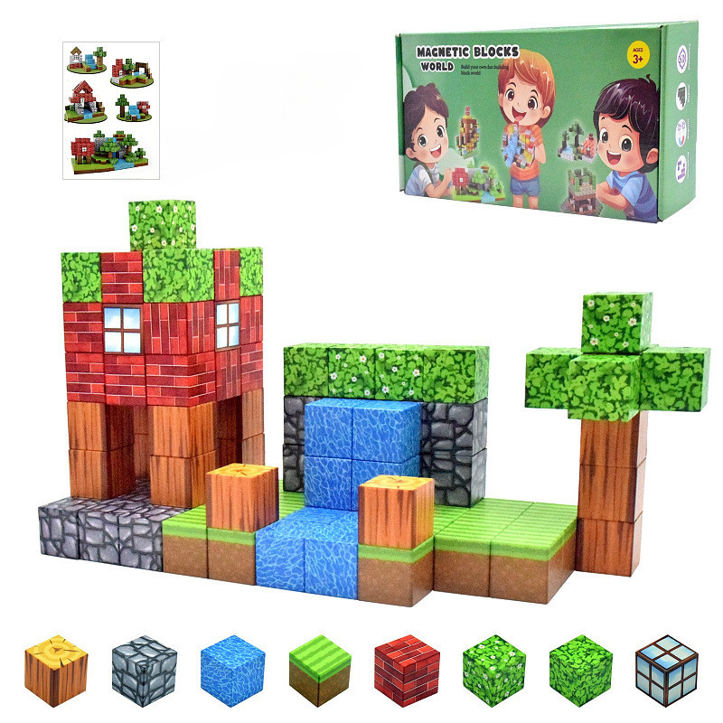Blocos De Construção Magnéticos My World minecraft Para Crianças ...