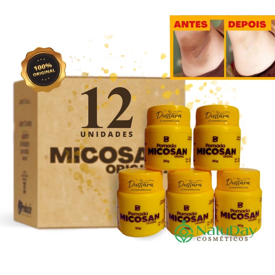 12 Pomadas Micosan Clareadora de Manchas de Pele 50g Original | Shopee ...