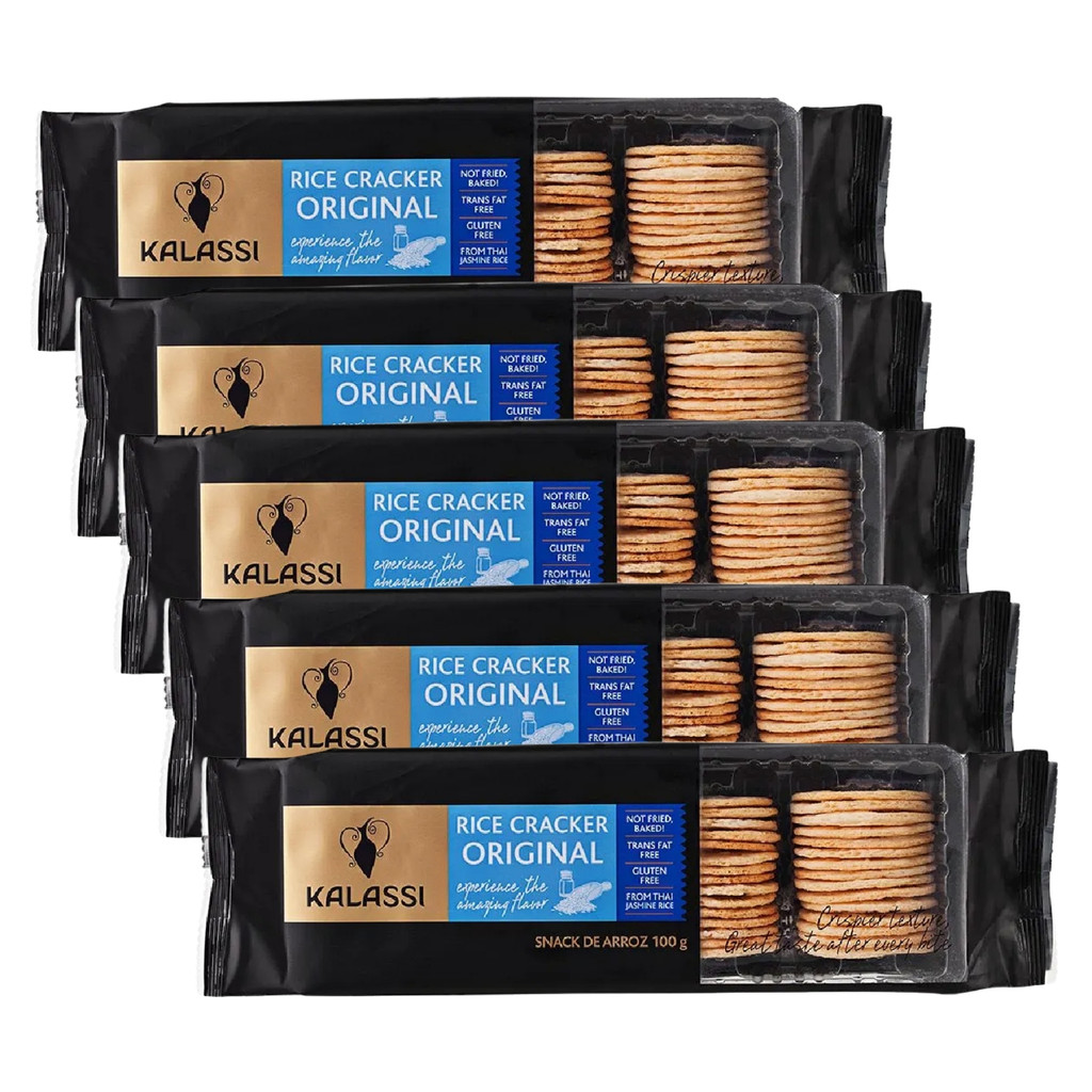 Kit com 5 Snack de Arroz Kalassi - 5x100g - Original | Shopee Brasil