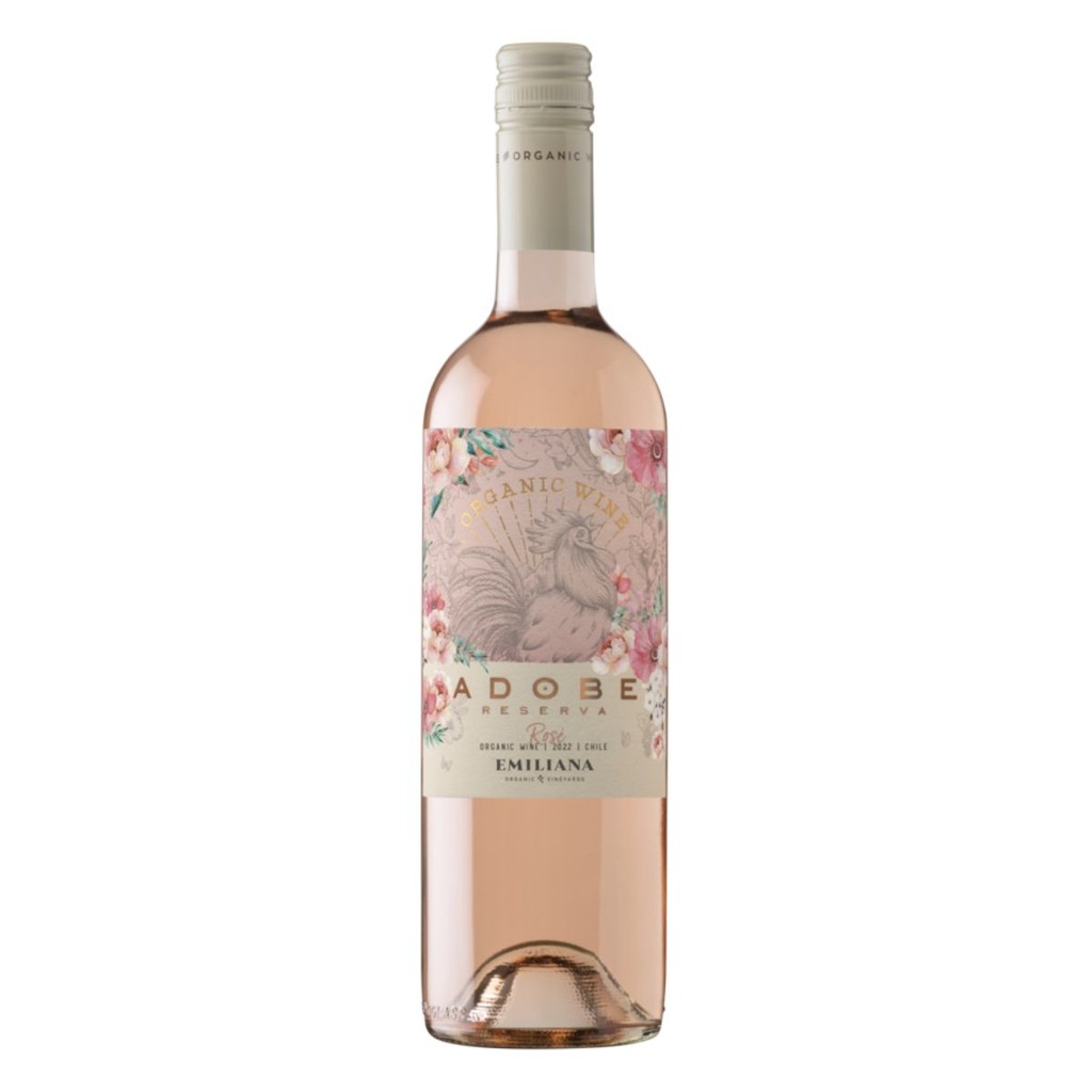 Vinho Rose Reserva Emiliana Adobe Organico 750 ML Chile | Shopee Brasil