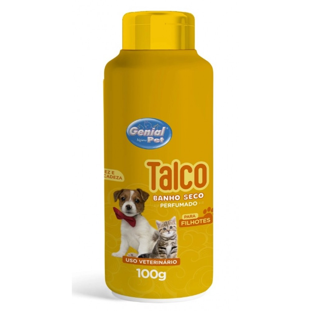 Talco banho Seco Perfumado para Cães e Gatos Filhotes | Shopee Brasil