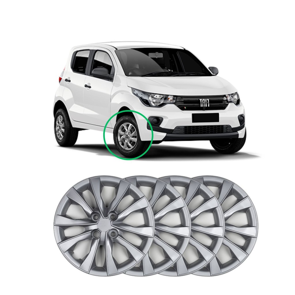 Jogo de 4 Calotas para FIAT MOBI - ARO 14 | Shopee Brasil