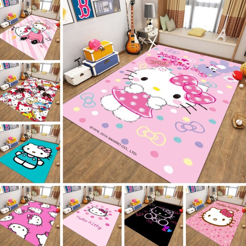 Sanrio Cartoon Anime Personagem Hello Kitty Tapete Sala De Estar Sofá ...