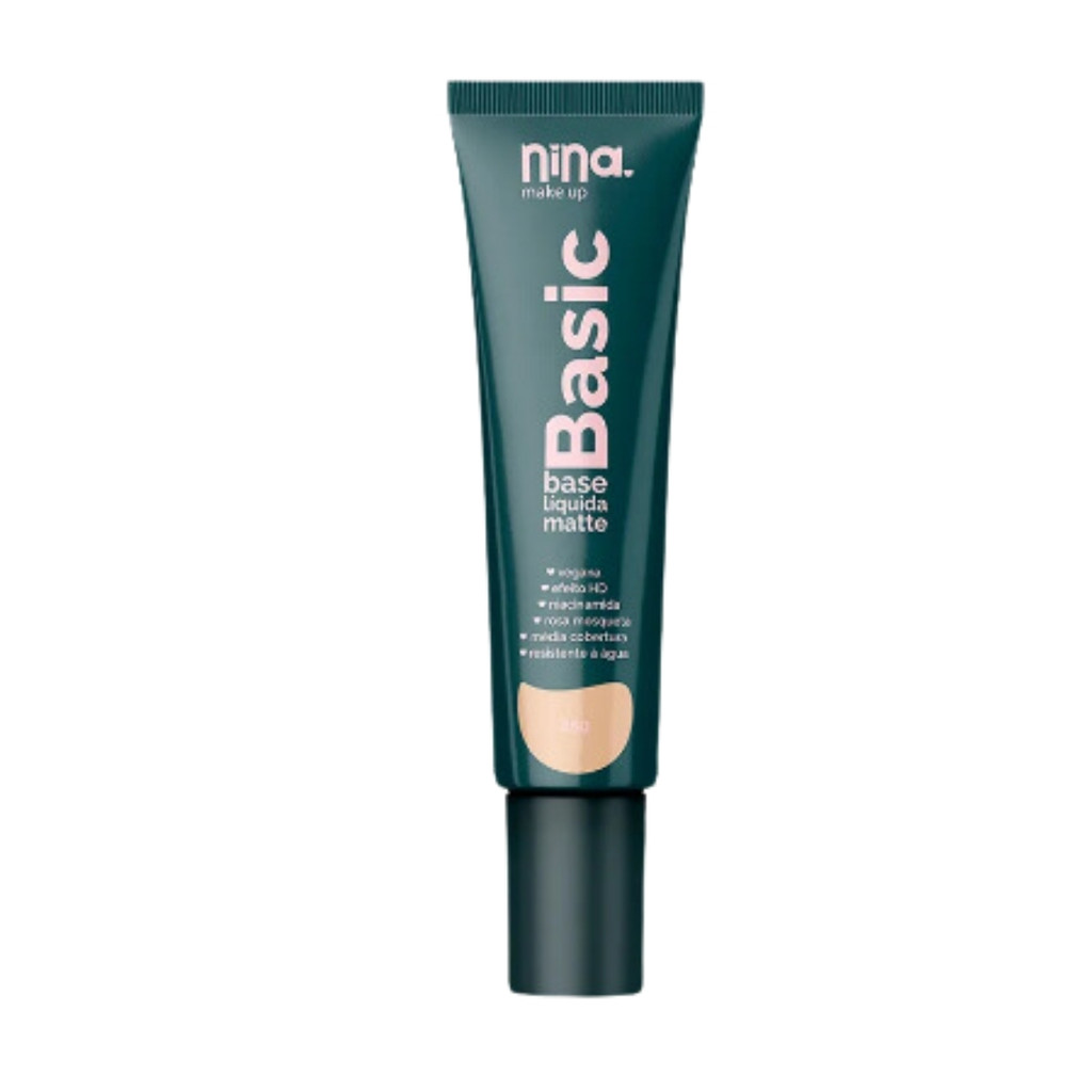 Nina Makeup Base Líquida Basic 25g | Shopee Brasil