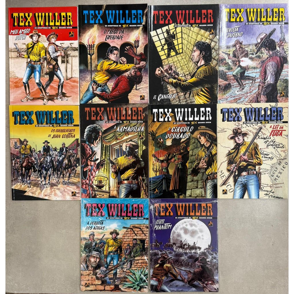 Kit Com 10- Tex Willer - (história Completa) Kit- 05 | Shopee Brasil