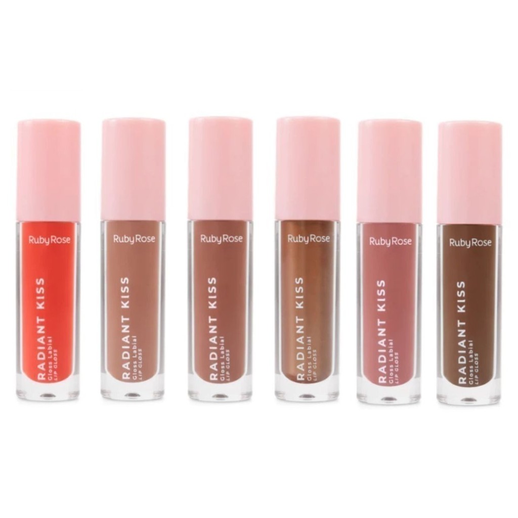 Lip Gloss Labial Radiant Kiss Ruby Rose Várias Cores | Shopee Brasil