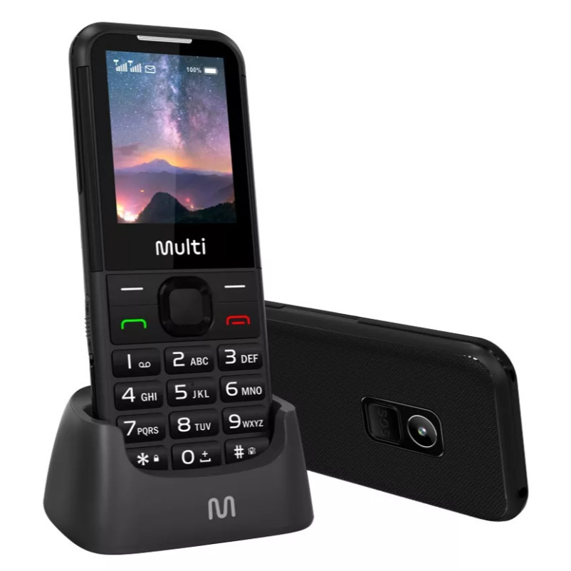 Celular Multilaser Vita Base 4G Dual Chip Com Botão SOS Para Idosos | Shopee Brasil