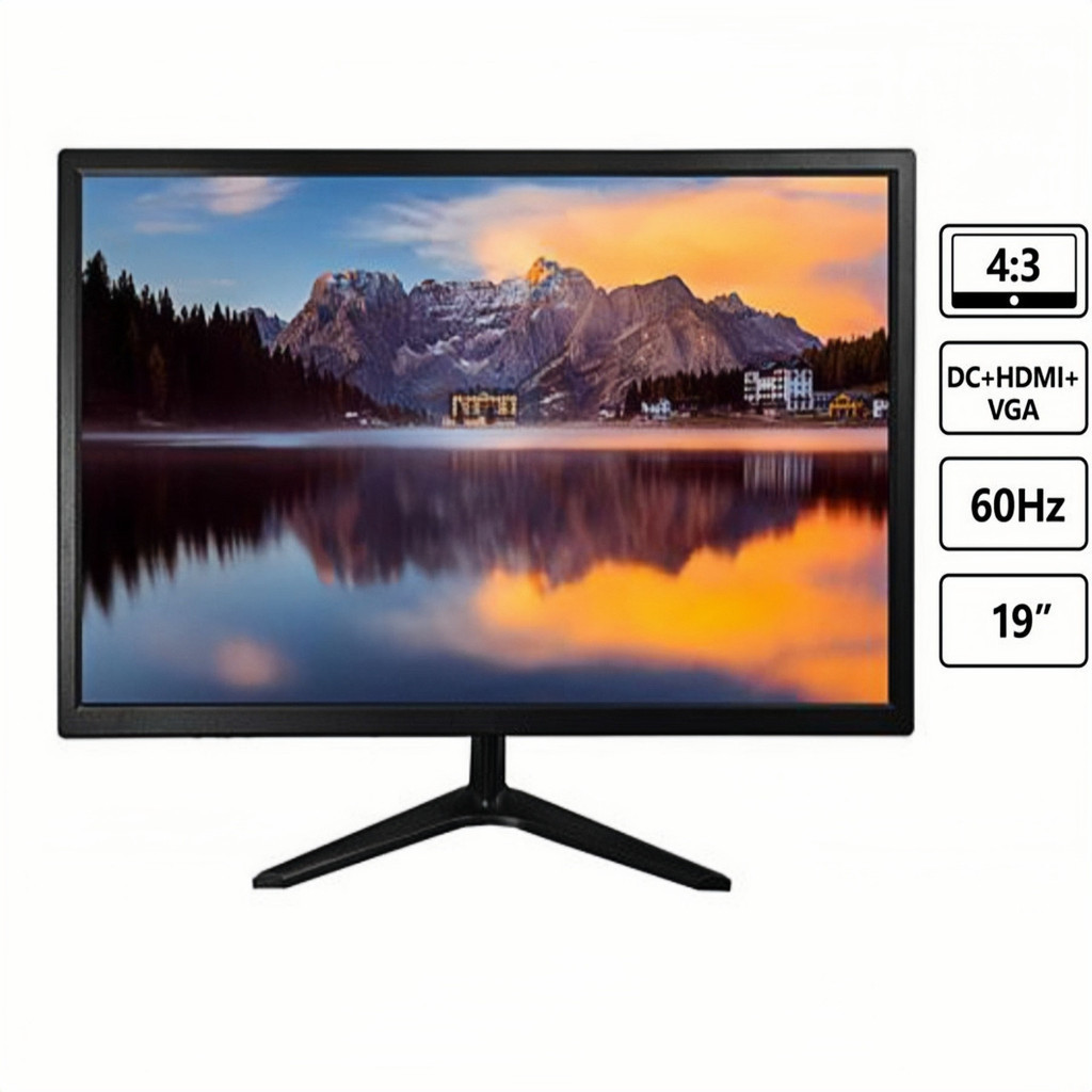 Monitor Tela 19 Polegadas 1K 60Hz Para Computador Pc Full Hd Hdmi Vga ...