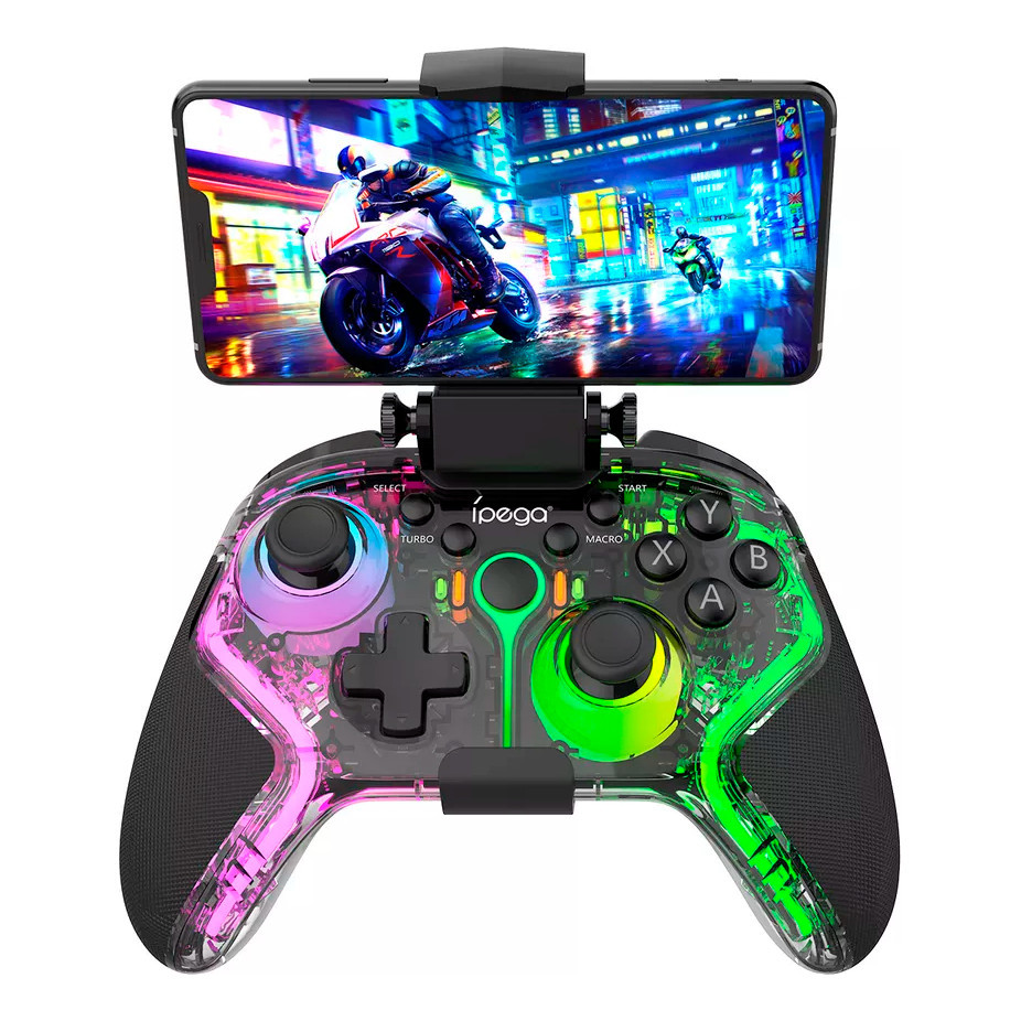 CONTROLE GAMER SEM FIO Controle Gamer Bluetooth Turbo Led Rgb 4 Em 1(A ...
