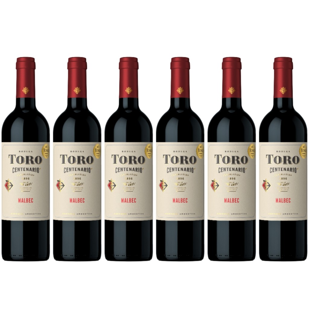 Vinho Argentino Toro Centenario Malbec 750ml Caixa 6 Garrafas | Shopee ...