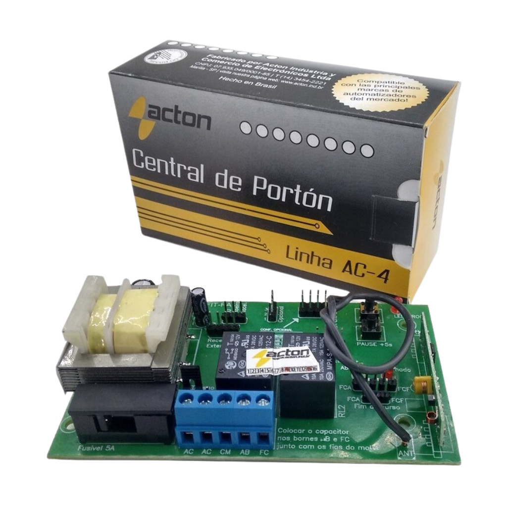 Central de Comando para Portão AC4 FIT-PA 433MHZ Nova Acton | Shopee Brasil