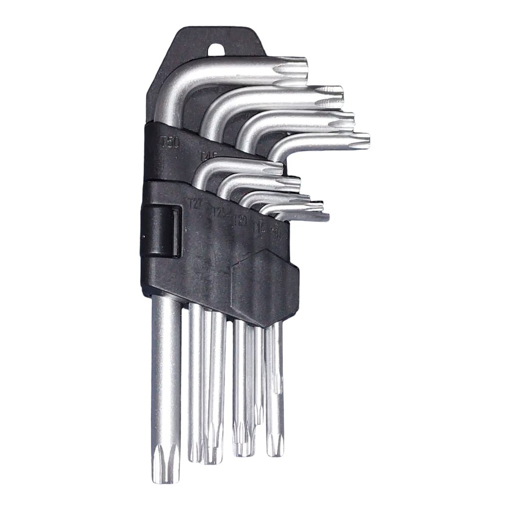 Jogo de Chave Allen/Torx Curta 9 Peças curto T50mm T45mm T40mmT30mm ...