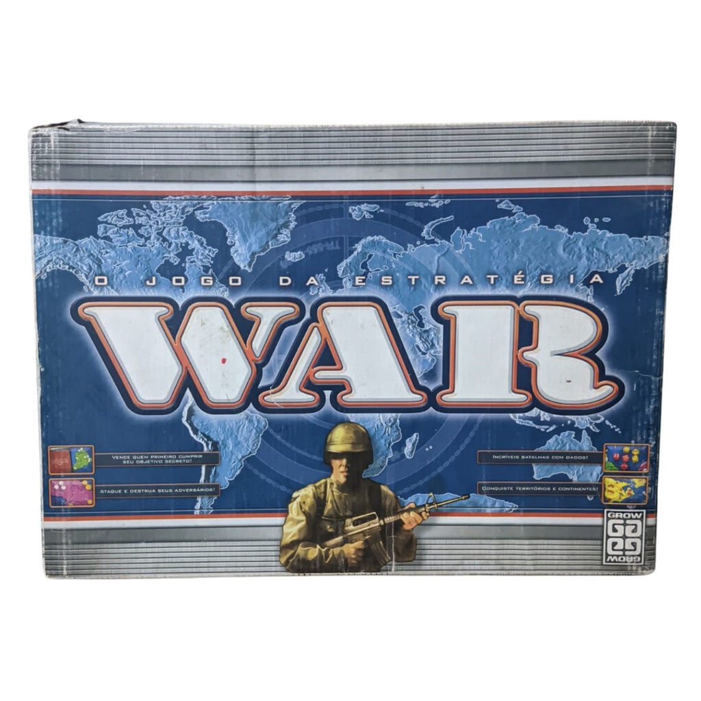 WAR Grow – Jogo de Tabuleiro (Usado / Incompleto) | Shopee Brasil