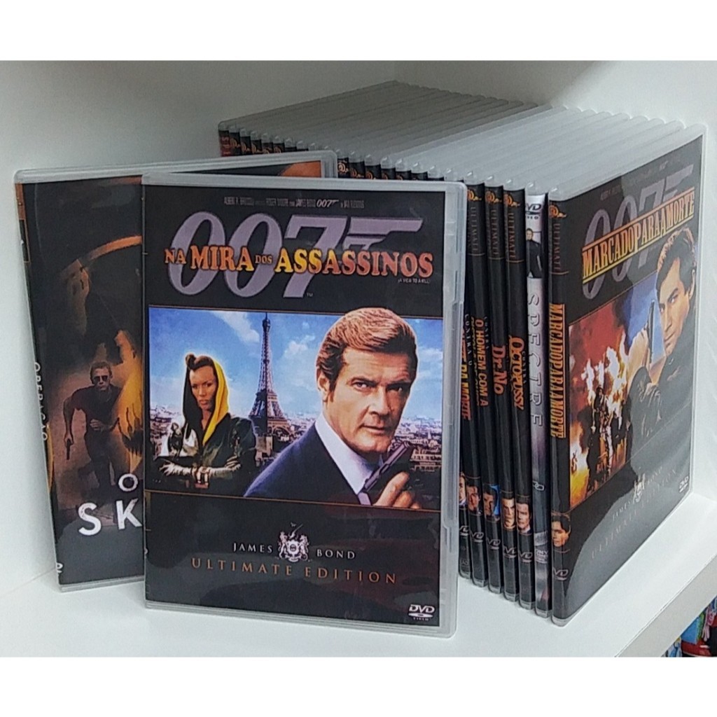 BOX DVDS 007 JAMES BOND - COLEÇÃO COMPLETA | Shopee Brasil