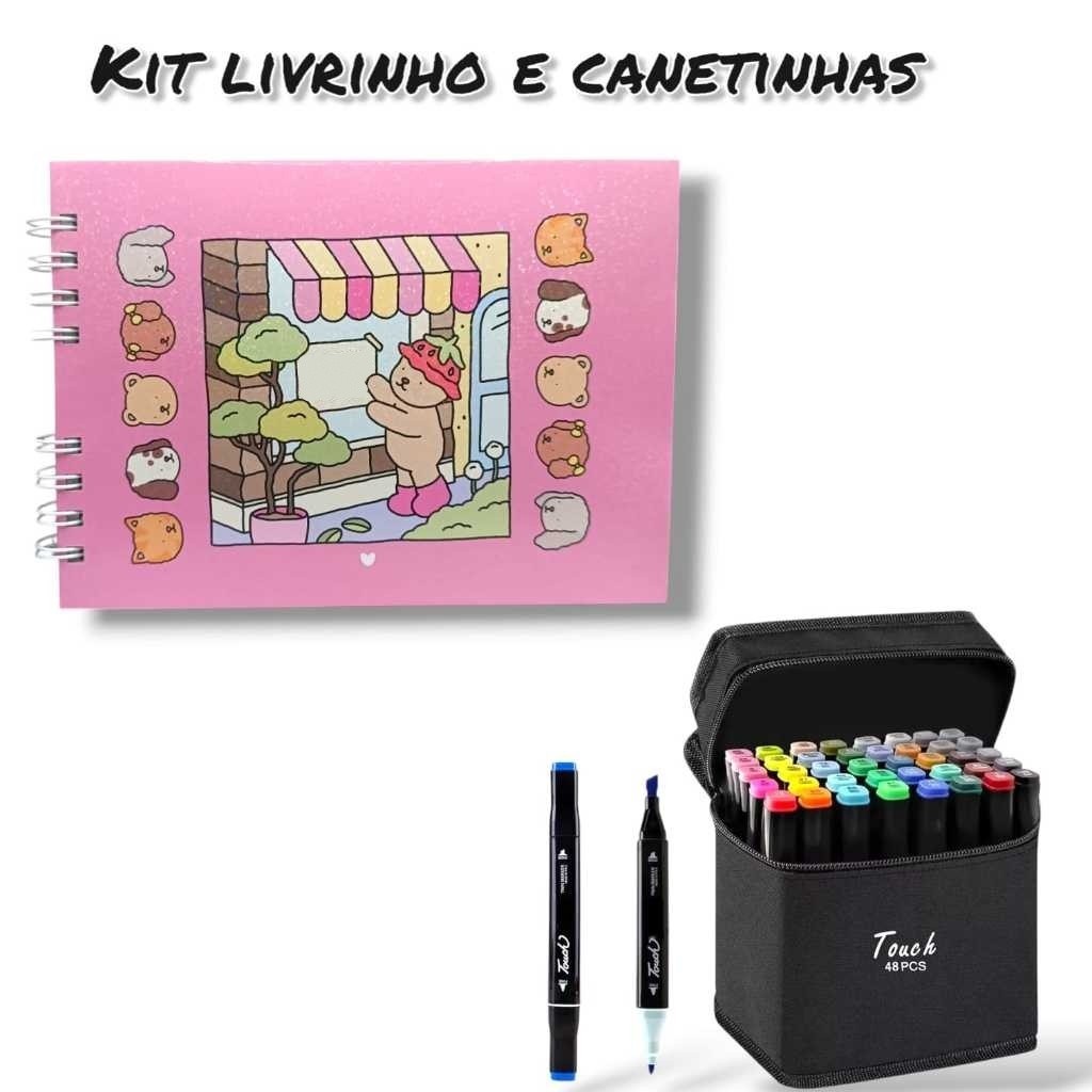 Kit Livro De Colorir Bob God Capa Dura 25/50 Páginas + Canetinhas Marca ...