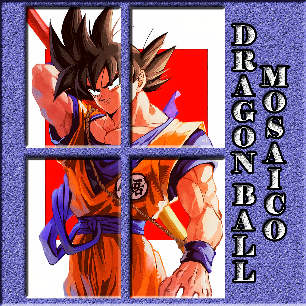 KIT Mosaico 4 Placas Decorativas MDF Anime Dragon Ball 20x28 | Shopee ...