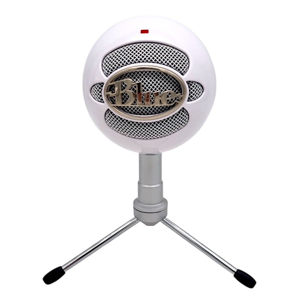 Microfone Blue Snowball Ice Branco Logitech - U | Shopee Brasil