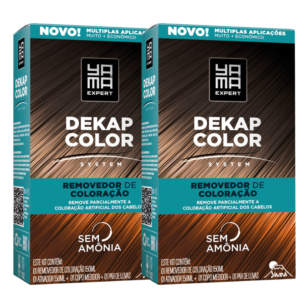 Kit 2 DekapColor Yama Removedor De Coloração Capilar Cabelo ...