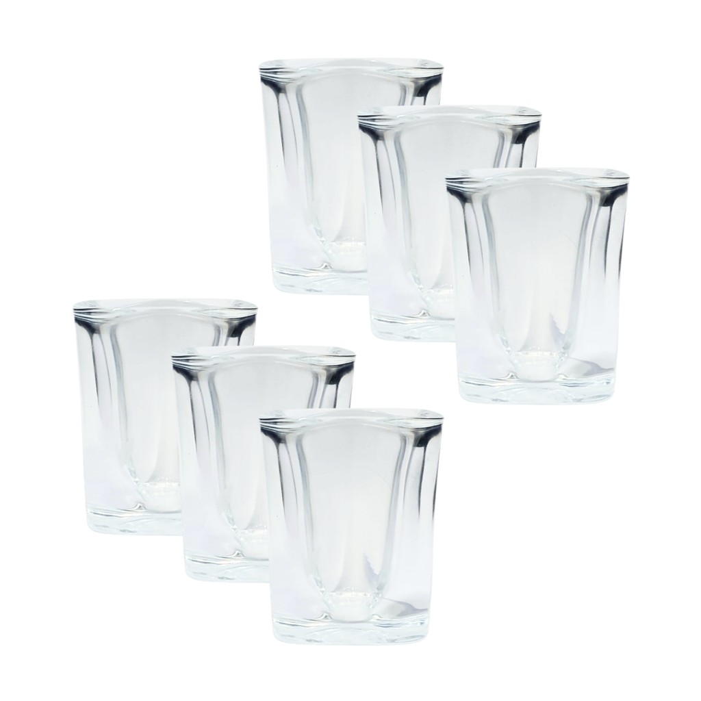 Kit 6un Copos de Shot 63ml Vidro Vodka Tequila Festa Bebida Elegante ...