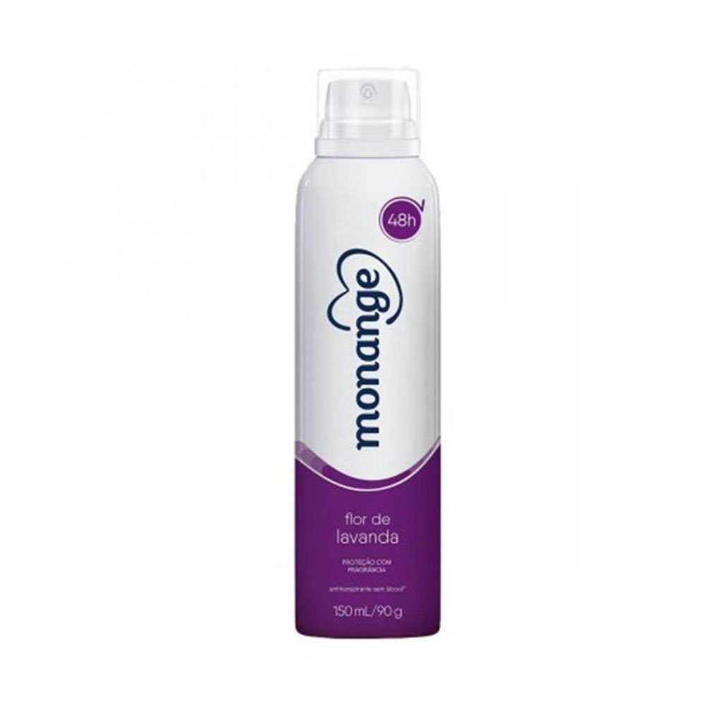 Desodorante Aerosol Monange Flor Lavanda 90 Gramas | Shopee Brasil