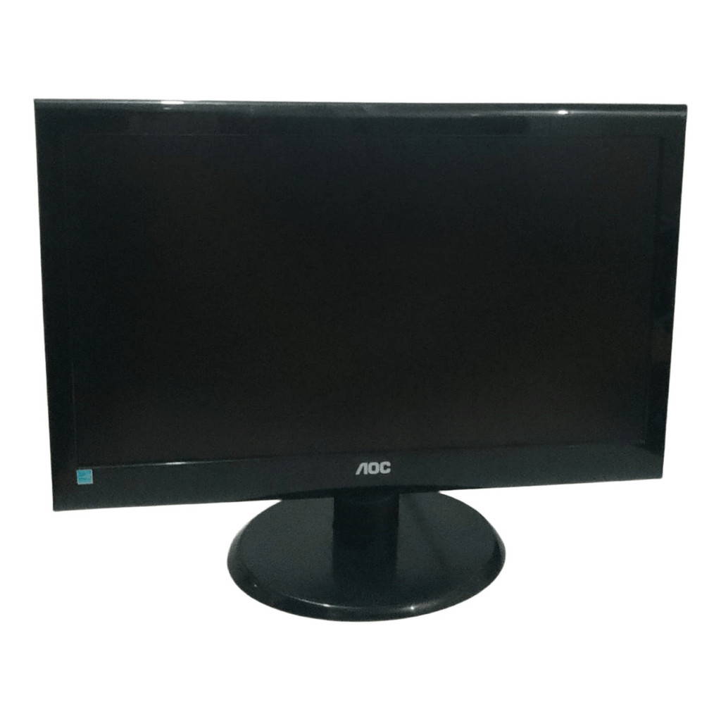 Monitor AOC Widescreen E2050SWN 19" LCD - Perfeito E Funcionando Preto ...