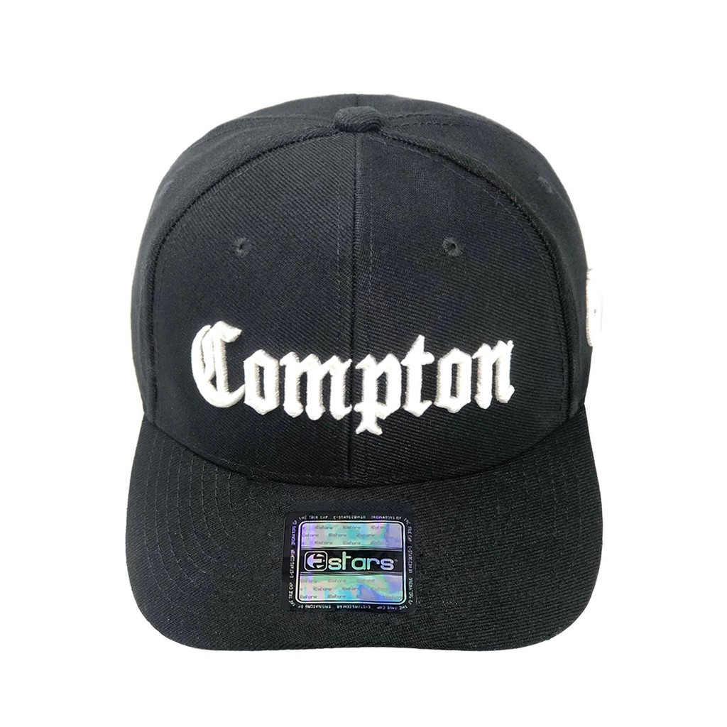 Boné E-STARS Compton Aba Curva Preto | Shopee Brasil