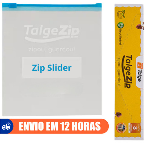 Saco Zip Fecho Slider 14,9x16,5cm 18x20cm 27x28cm Talge | Shopee Brasil
