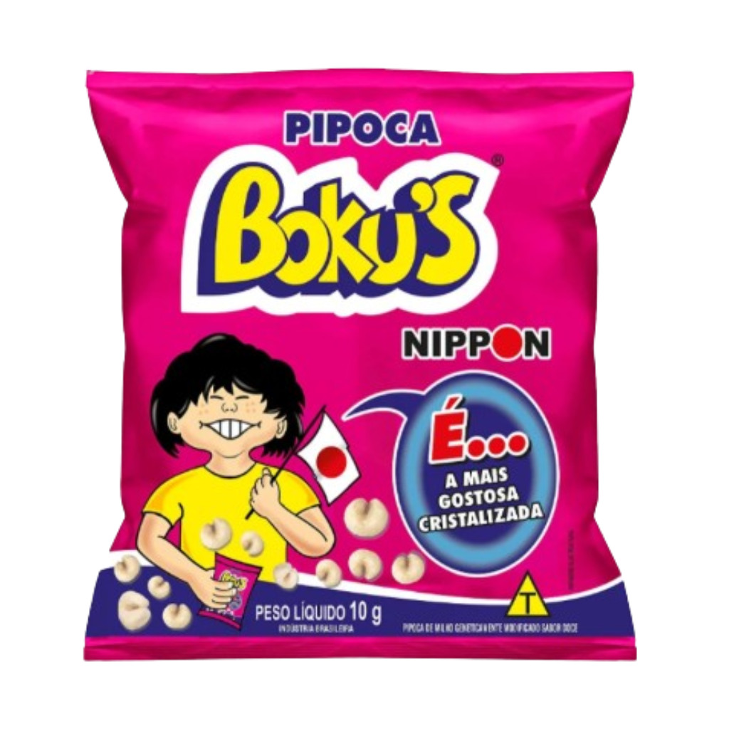 Pipoca Bokus A Original do Nordeste Doce (01 Fardo c/ 20 Unidades 10g ...