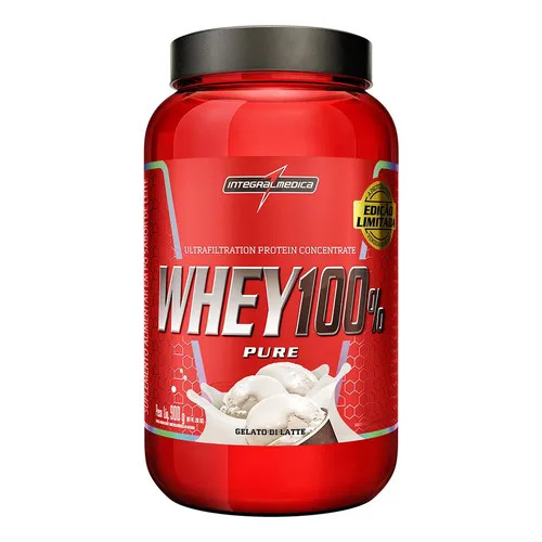 WHEY PROTEIN 100% PURE GELATO DI LATTE 900G - INTEGRALMEDICA | Shopee Brasil