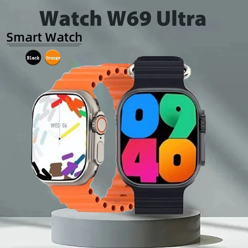 Smartwatch W69 ULTRA Amoled Serie 10 Prova D'Agua Chat GPT Microwear | Shopee Brasil
