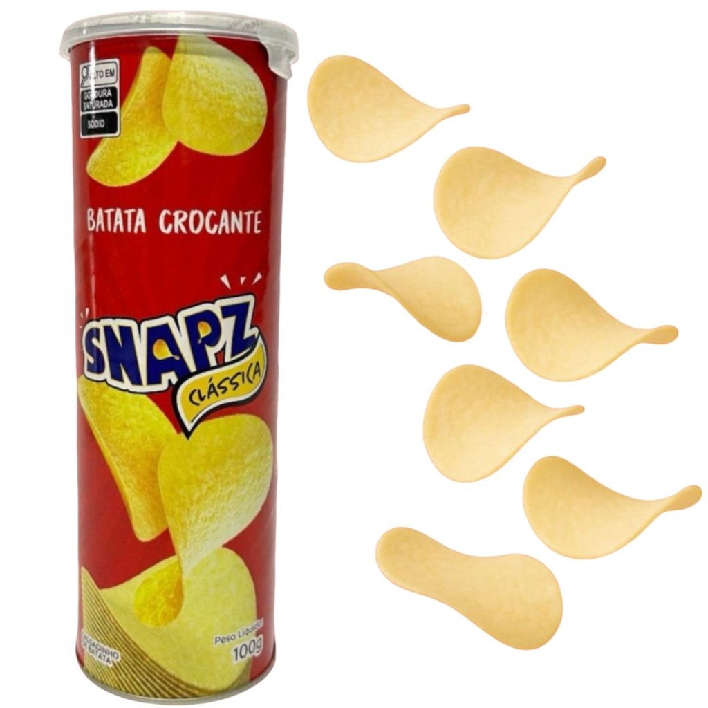 Batata Chips Crocante Snapz Clássica Tudo 100g | Shopee Brasil