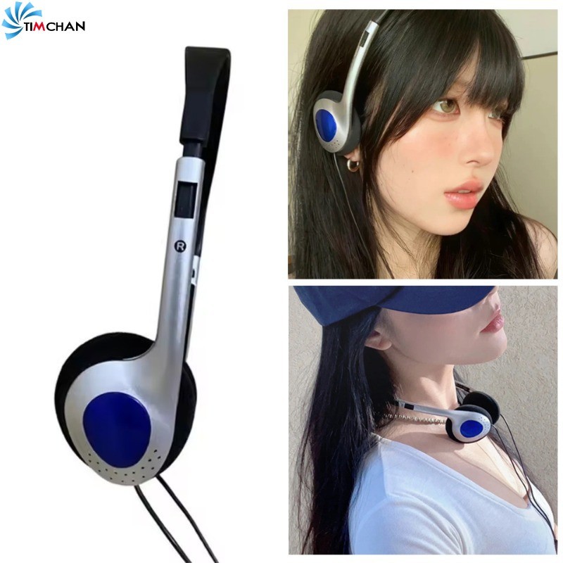 Fones De Ouvido Retrô Y2k-Fone Com Fio-Acessórios De Personalidade MP3 ...