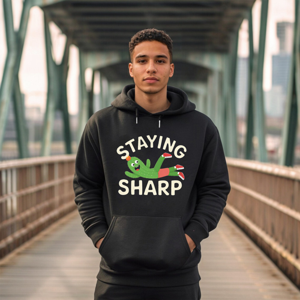 Moletom com Capuz Estampa Staying Sharp e Lagarto GYM Fitness Streetwear Novo | Shopee Brasil