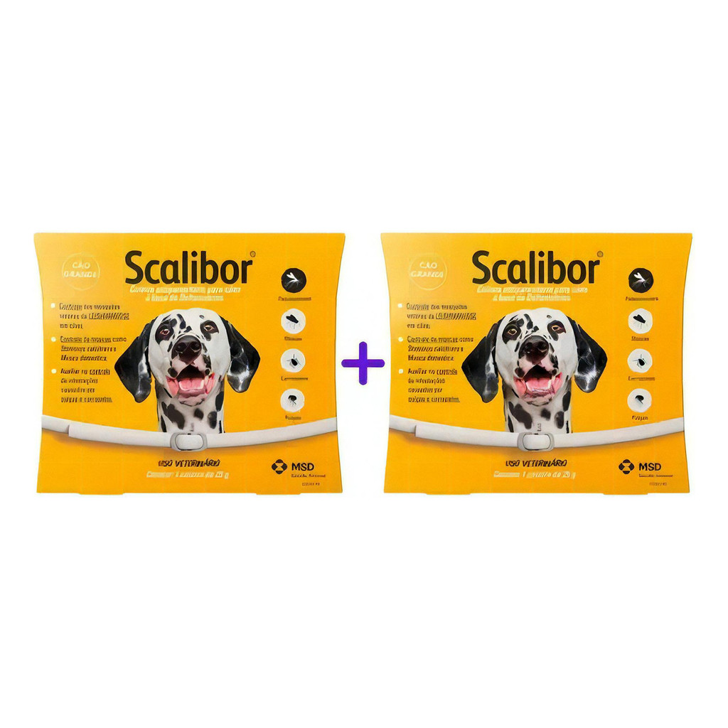 Kit 2 Coleiras Scalibor G 65cm Leishmaniose Antipulga | Shopee Brasil