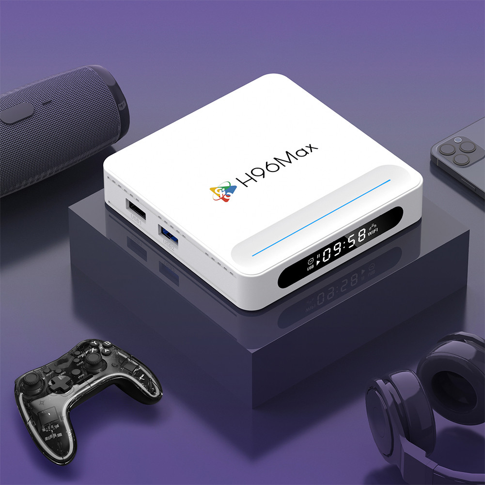 Android 14 Smart TV Box Wifi6 BT5.4 Media Player Com Caixa Remota ...