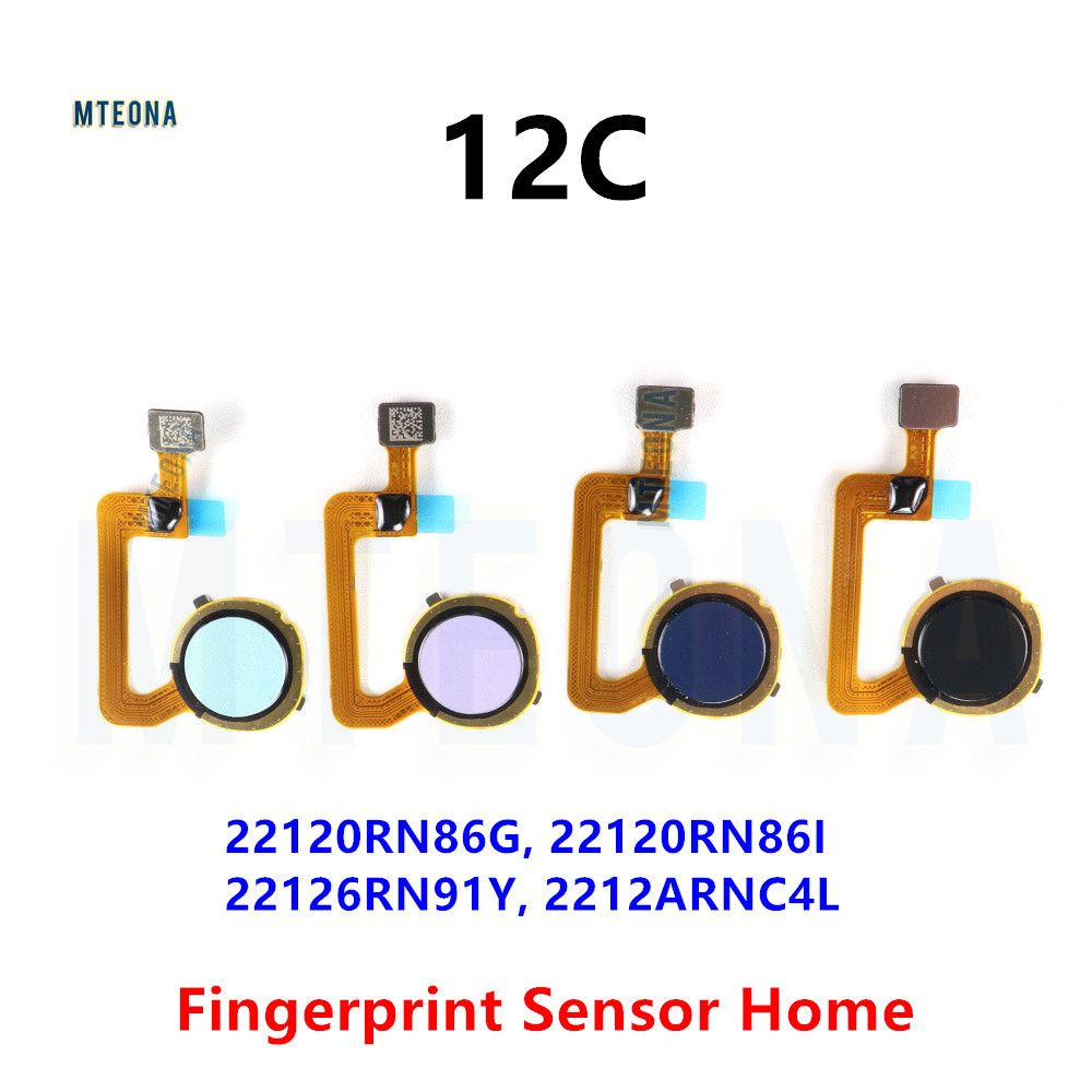 Para Xiaomi Redmi 12C Sensor De Impressão Digital Casa Retorno Chave ...