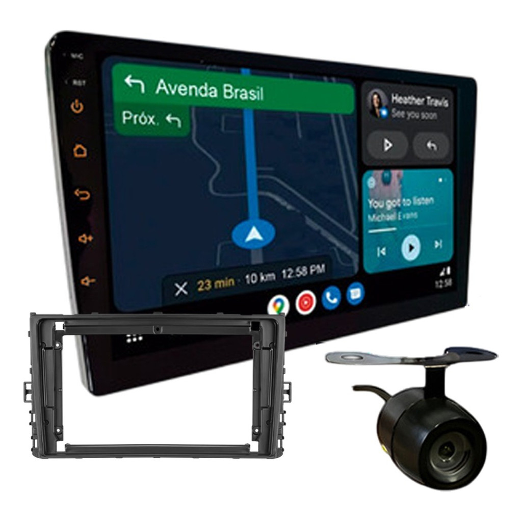 KIT CENTRAL MULTIMIDIA ROADSTAR 9 POL RS915BR ANDROID CARPLAY T-CROSS POLO VIRTUS 2017 A 2022 ...